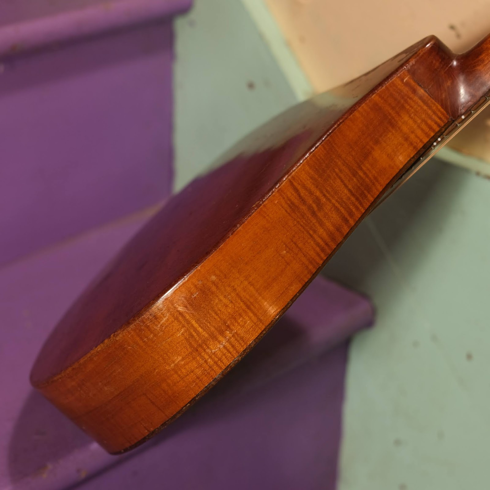 1930s German-made Windmill-Scene Flatback Mandolin