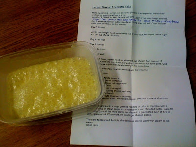 Good gobble!: Herman Friendship Cake