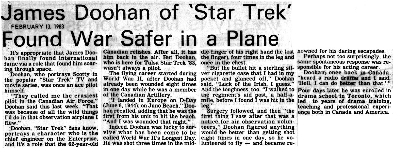 Mark's Super Blog: A Doohan D-Day Salute!