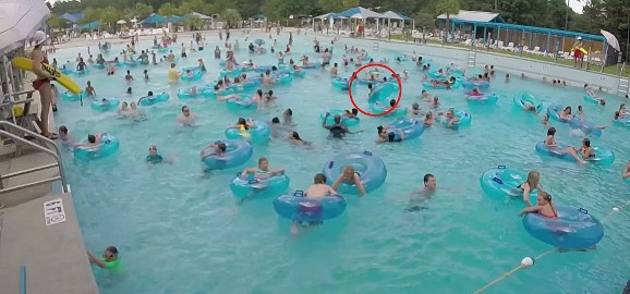 Can you spot the drowning swimmer? See the incredible moment lifeguard ...