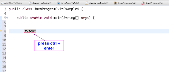 Eclipse System.out.println Shortcut for windows and mac os versions ...