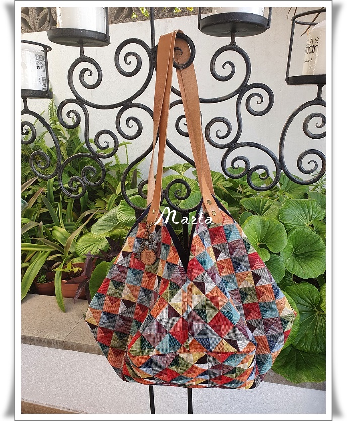 Las Manualidades de Marta: BOLSO ORIGAMI
