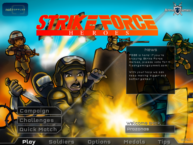 Game Flash Strike Force Heroes 2