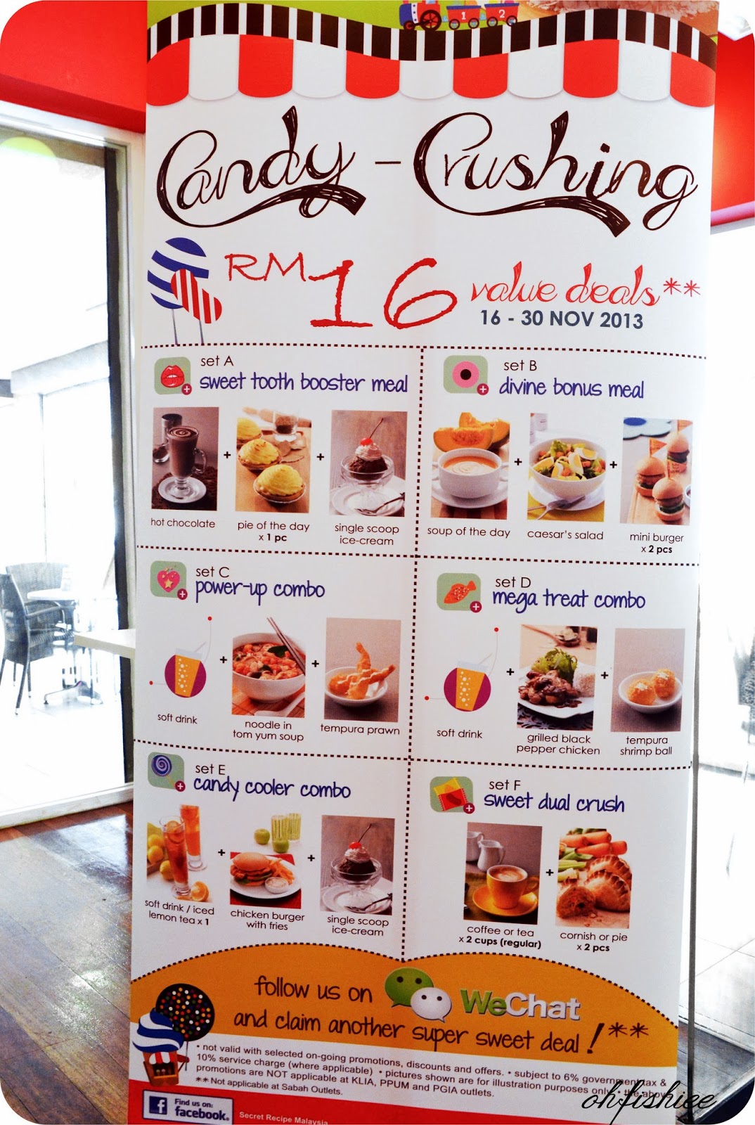 oh{FISH}iee: Secret Recipe November 2013 16th Anniversary Promotion