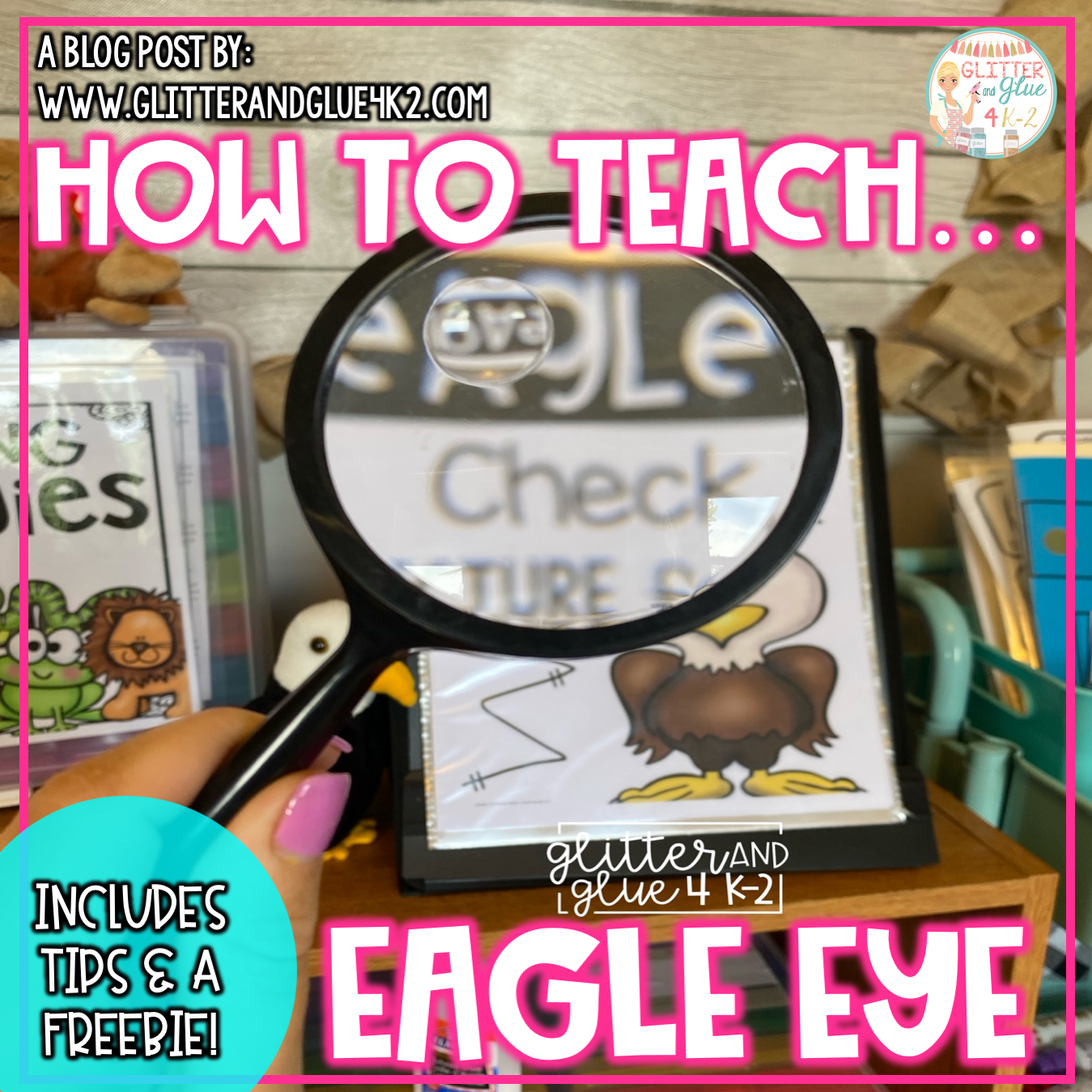 Reading Strategy- Eagle Eye! | Glitter and Glue 4 K-2
