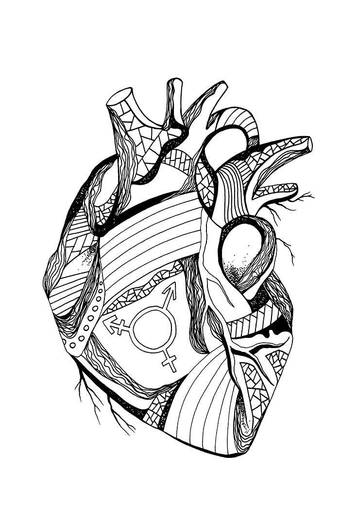 Human Heart Coloring Pages 2 - Coloring Pages