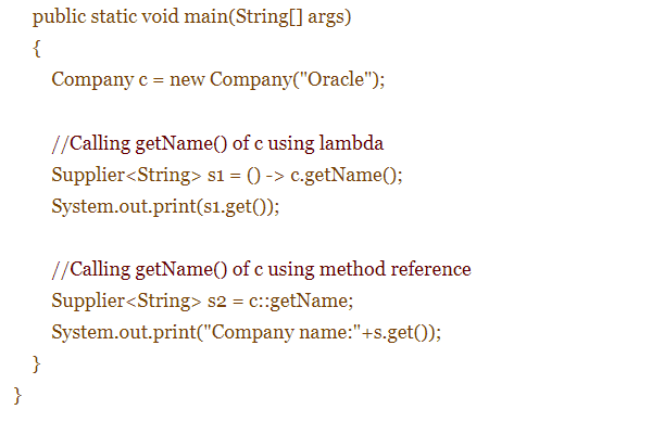 Method references in Java