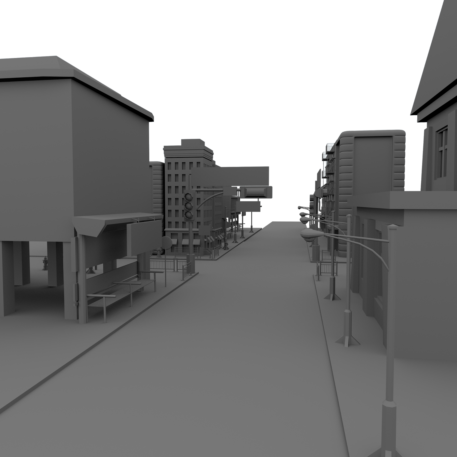 VIGNESH.M: 3D Street Modelling (Maya)