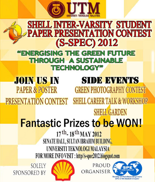 S-SPEC 2012 Official Blog: Paper & Poster Presentation