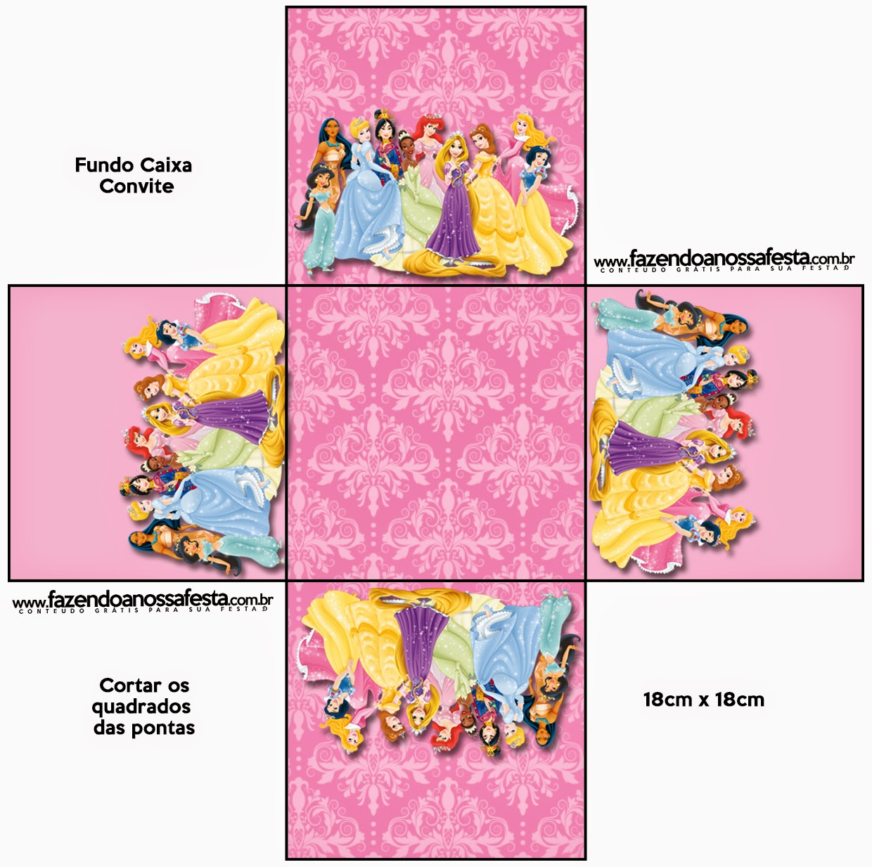 Disney Princess Party: Free Printable Boxes. - Oh My Fiesta! in english