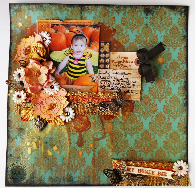 Marion Smith Designs: My Honey Bee Layout by Tonya Gibbs
