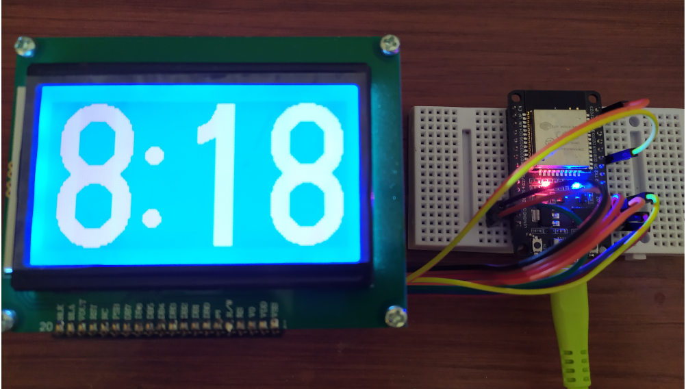 Antarmuka Esp 32 Menggunakan Lcd 128x64 St7920