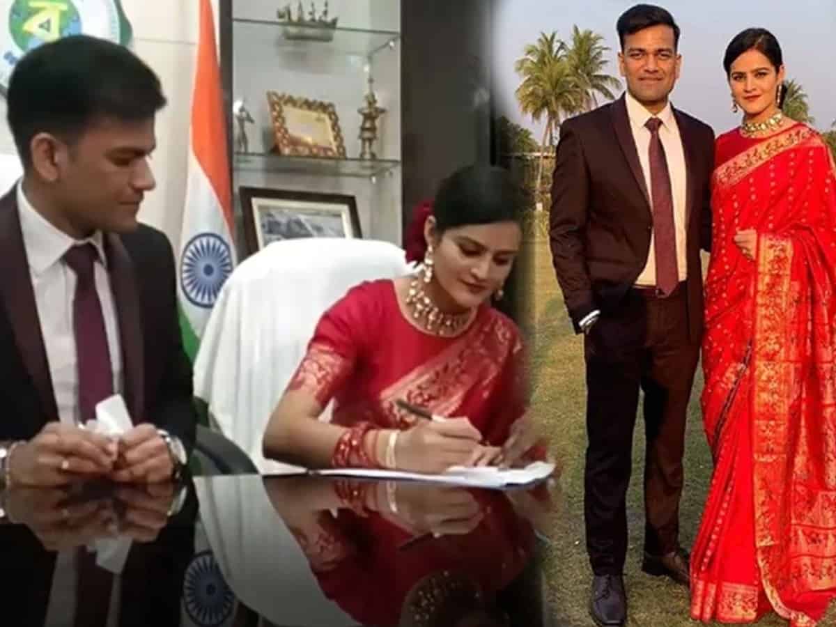 OSS TODAYS: Busy with polls, IAS groom, IPS bride tie knot at office