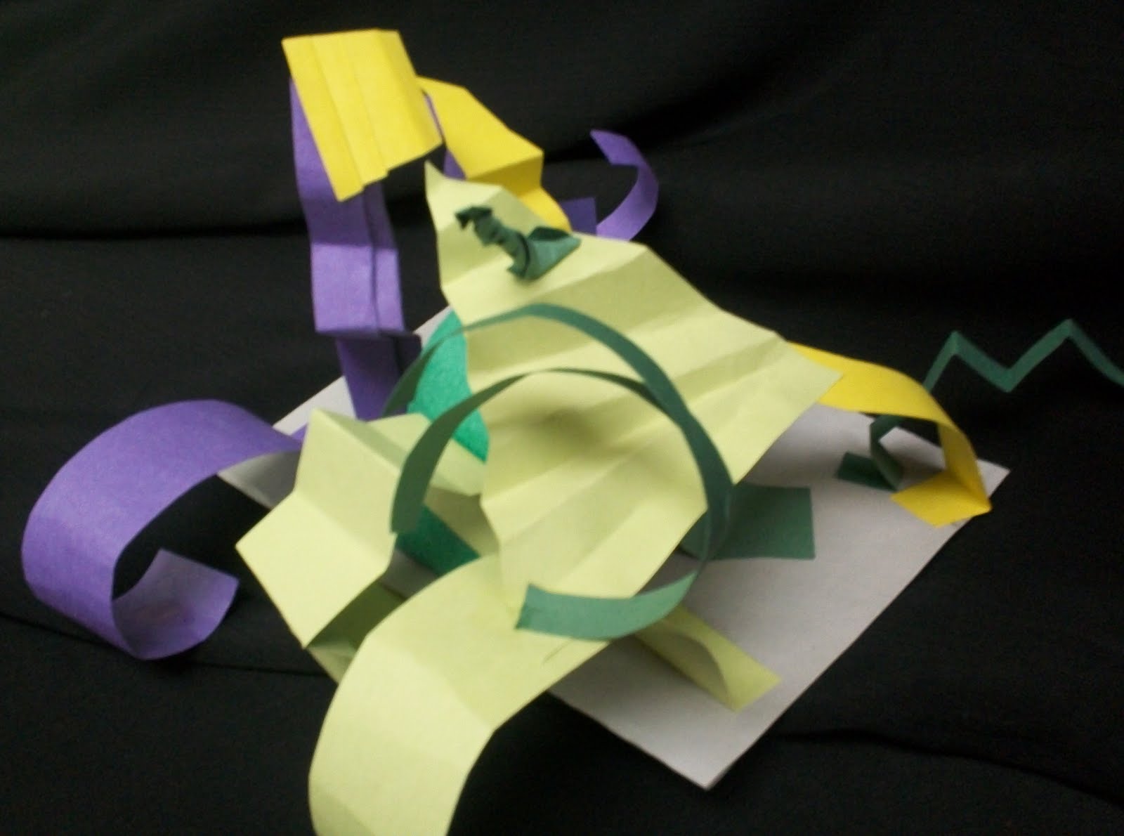 Art With Mr. E: Abstract 3-D Paper Sculptures: 2nd Grade