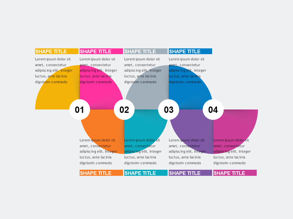 Semicircle Divide PowerPoint Templates - PowerPoint Free