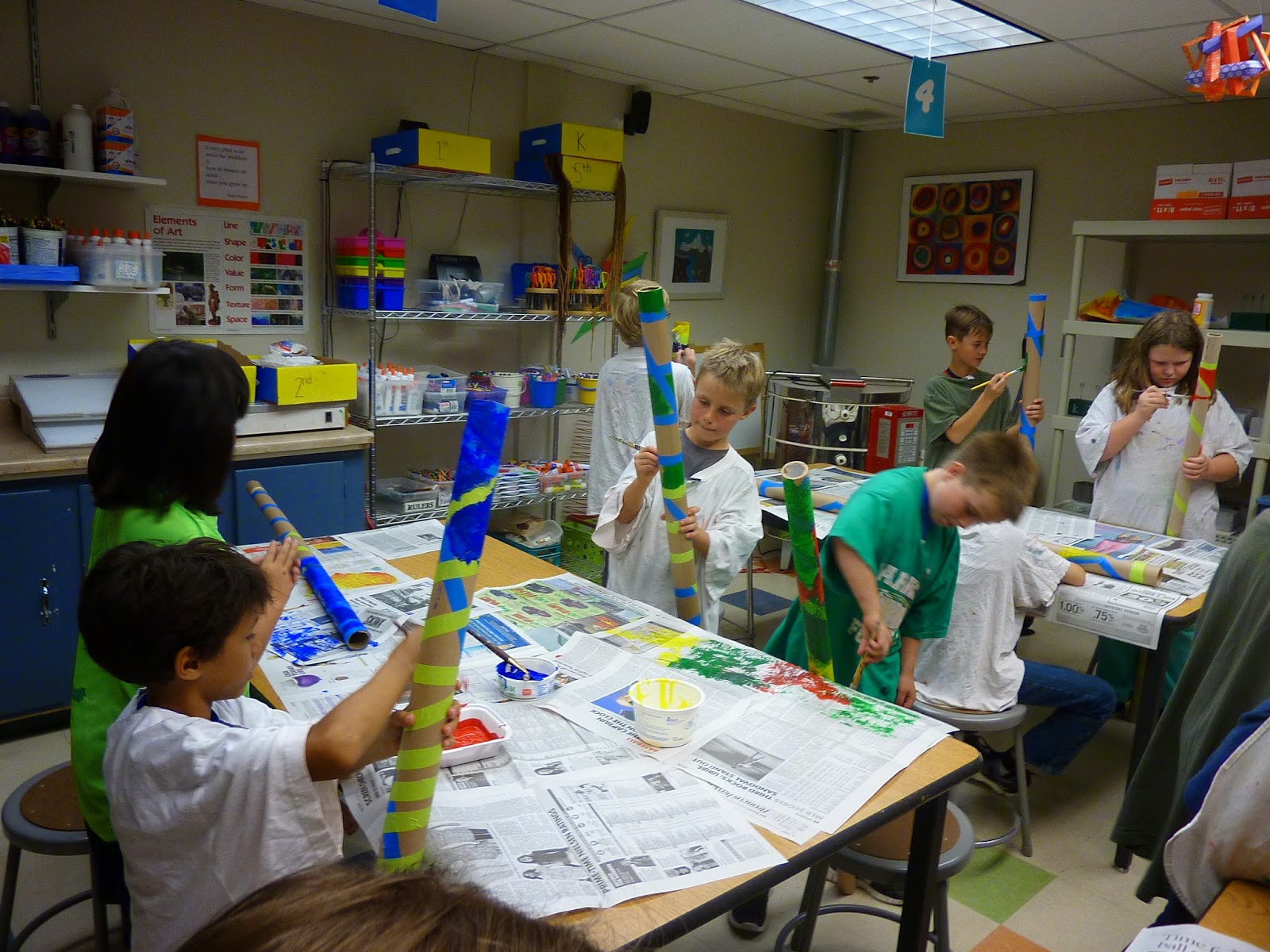 P. C. K. Art Room : Jousting Sticks for Castle Day