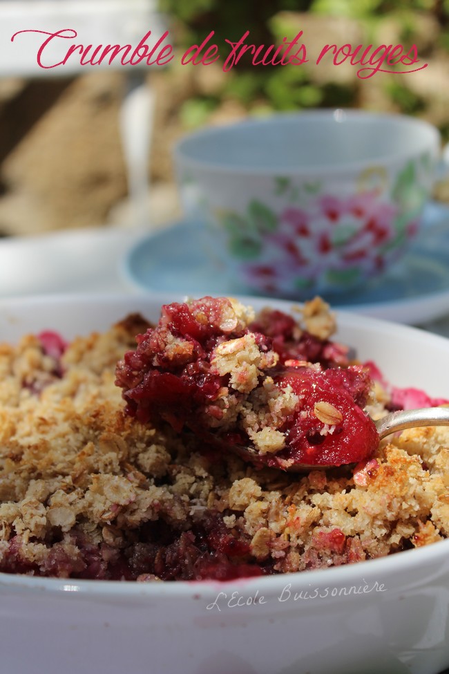 L'Ecole Buissonnière: Crumble de fruits rouges