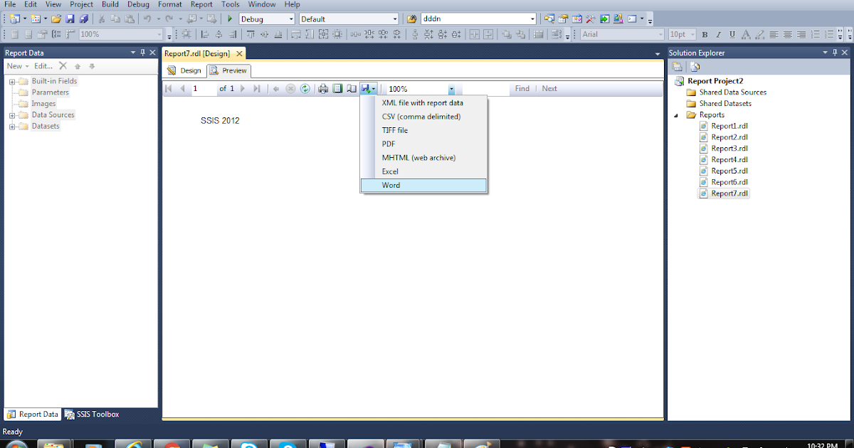 All about SQLServer: SSRS Exporting reports to different file formats