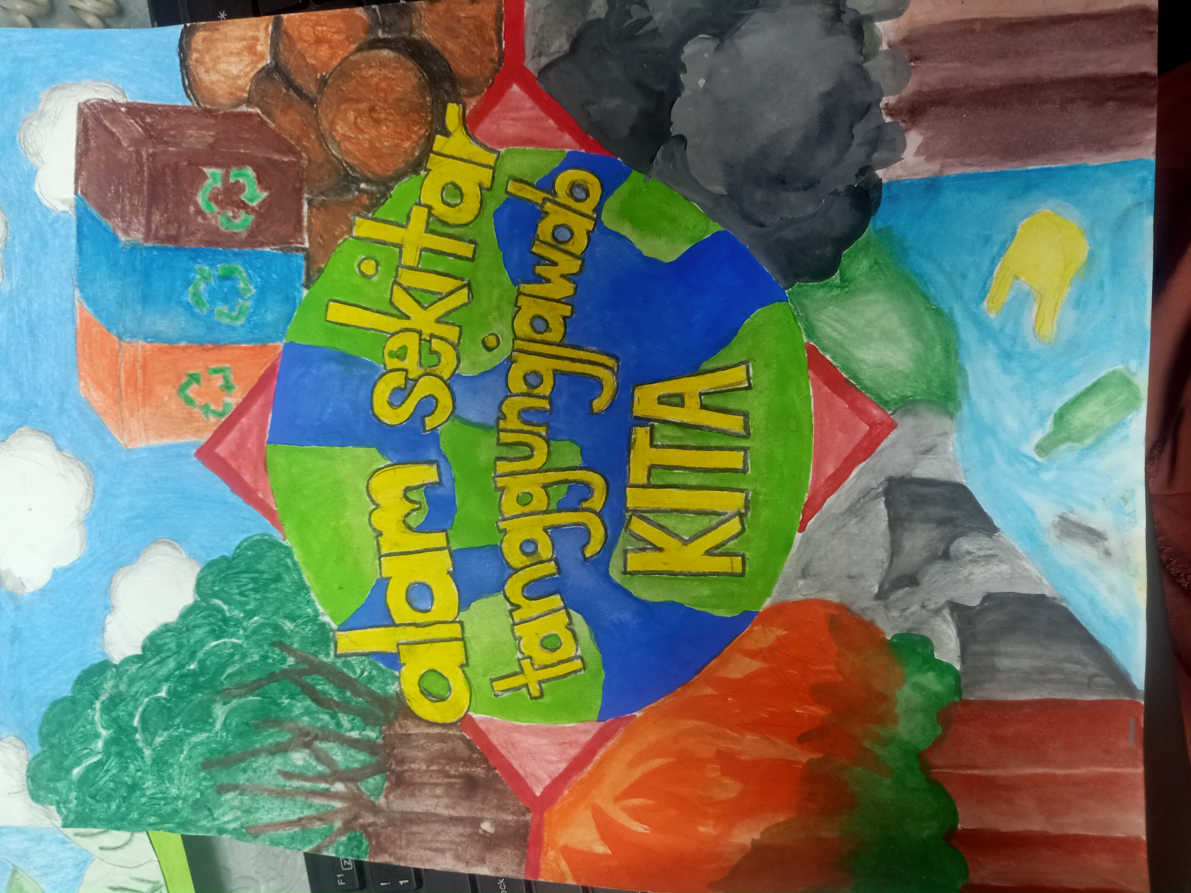 SHAMS LESTARI,WARGA SEJAHTERA: PERTANDINGAN MELUKIS POSTER ALAM SEKITAR