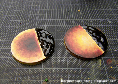 Borgnine's Miniature Painting: Tutorial - Quick & Easy Lava Bases