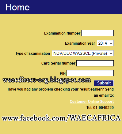 WAEC RESULT - Waec Result May/June 2015 | WAEC Result | ww.waecdirect.org