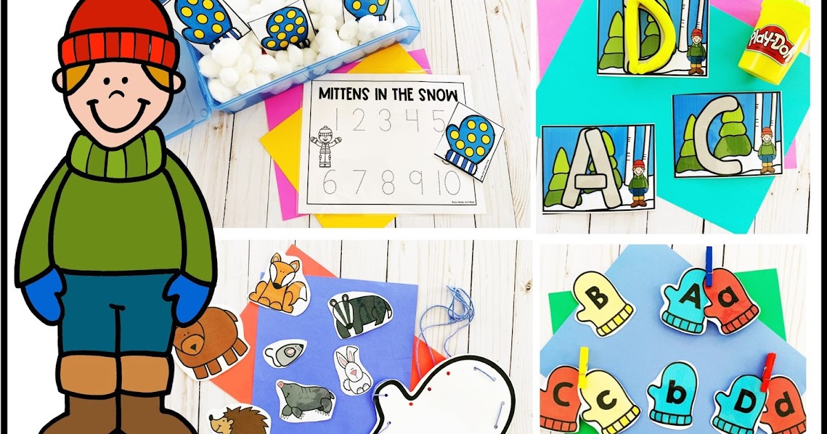 The Mitten- Centers and Activities for Preschool | Busy Hands and Minds