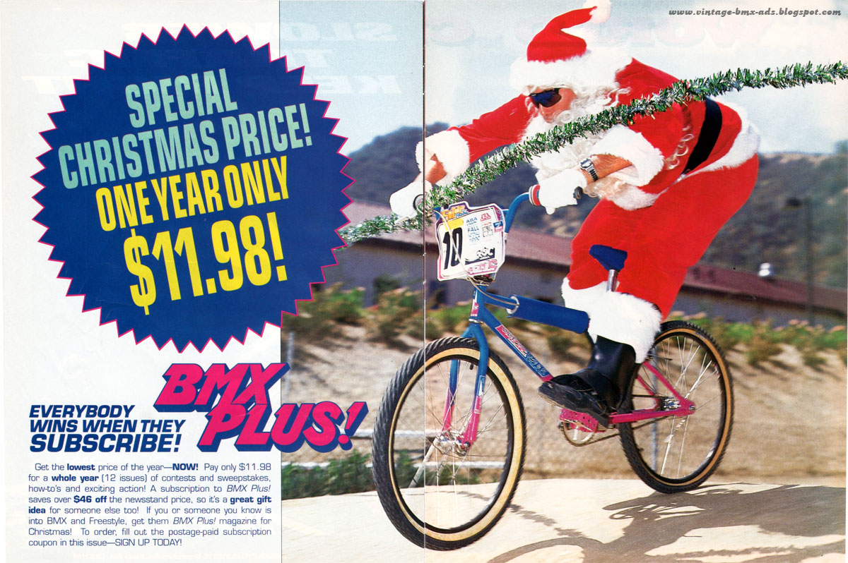 Vintage BMX Ads: Special Christmas Price! BMX PLUS!