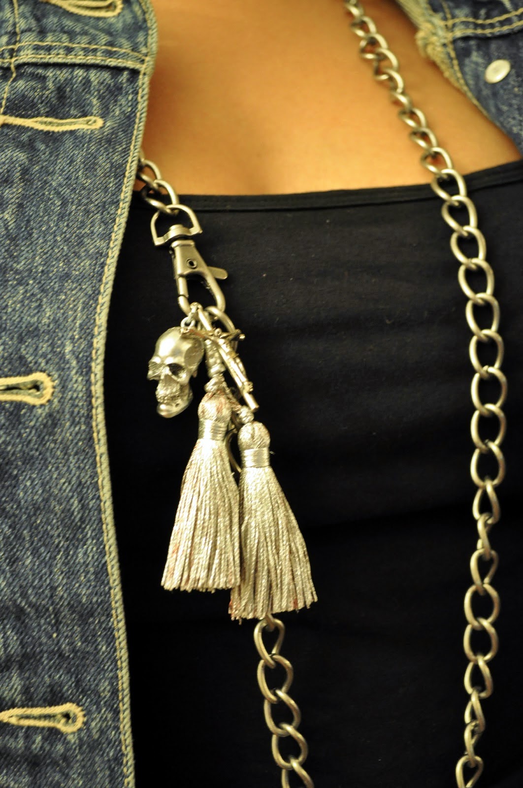 DIY Rocker Necklace, Chunky Chain | All Size Fits One