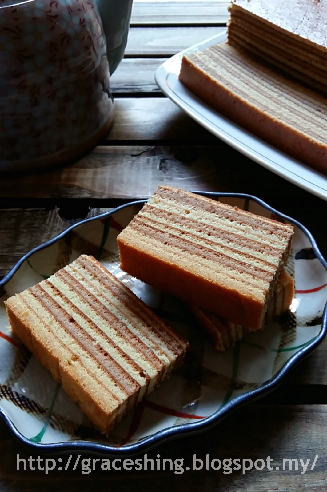 Grace's Blog 欣语心情: 印尼千层蛋糕 Kuih Lapis Lengit