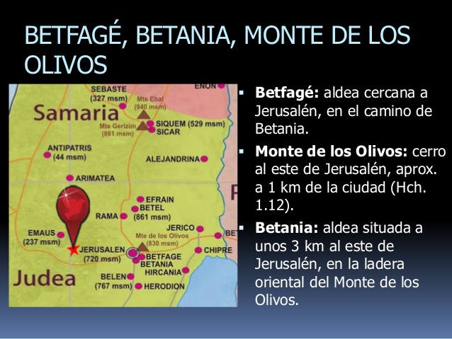 Temas inspirados en la Biblia: - Lugares de la Pasión: Betfagé