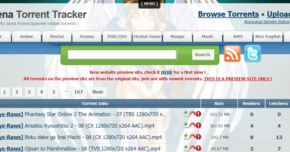 AniRena Anime Japanese Torrent Tracker - anirena.com ~ Torrent search ...