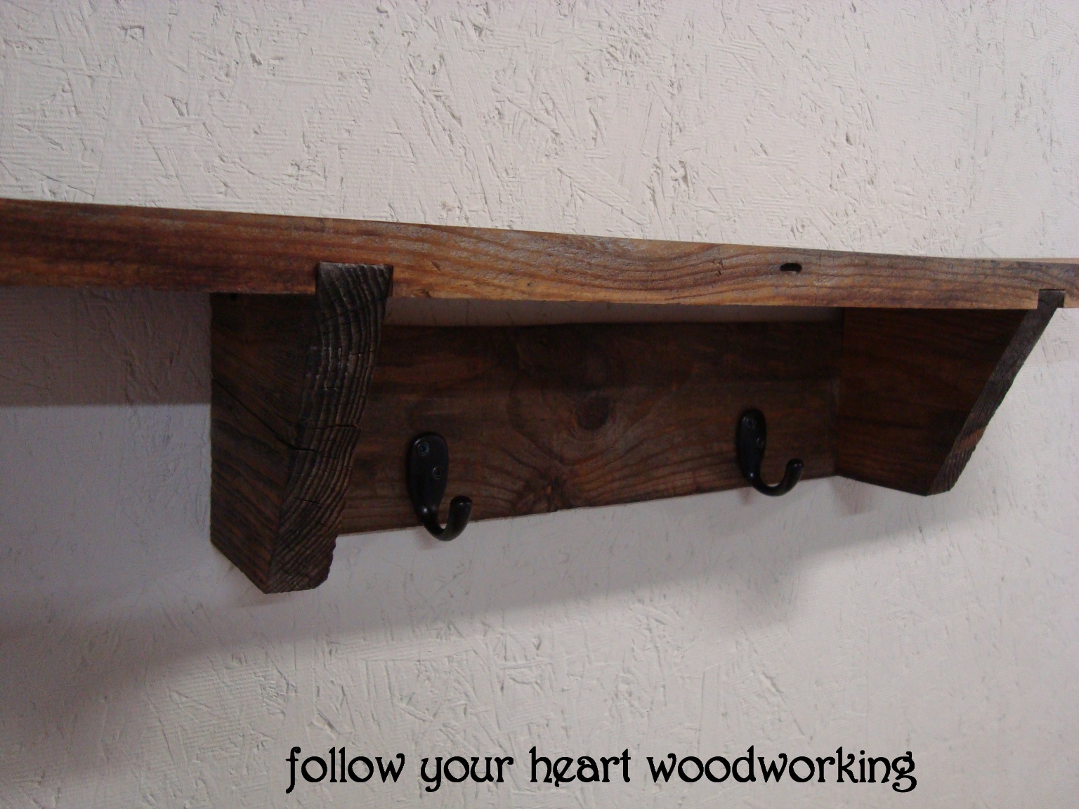 follow your heart woodworking: Barn Board Shelf #2
