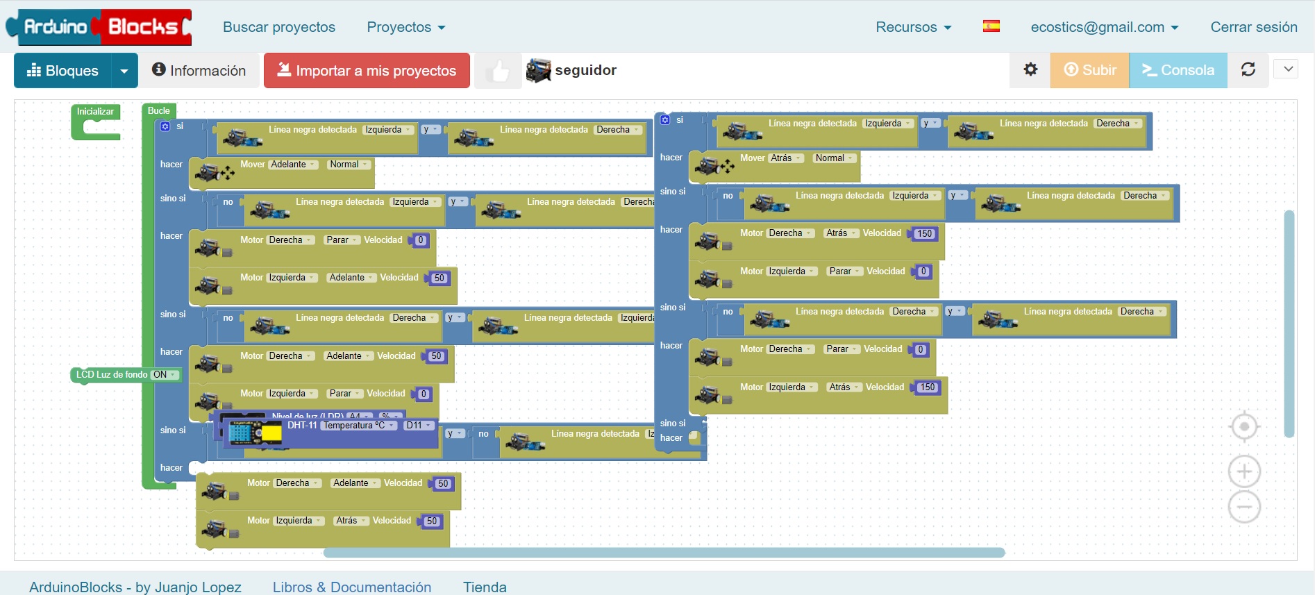 Robótica Colpre: ArduinoBlocks