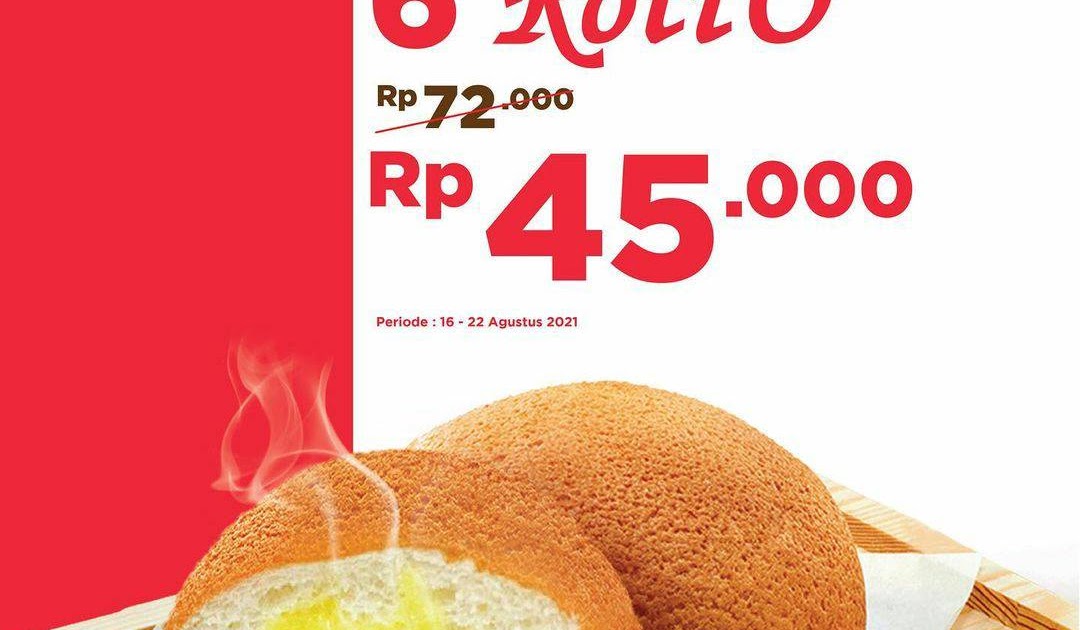 ROTI 'O Promo MERDEKA - Harga Spesial 6 ROTI O CUMA Rp. 45.000 | scanharga