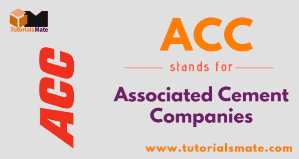 ACC Full Form: What is the full form of ACC? - TutorialsMate