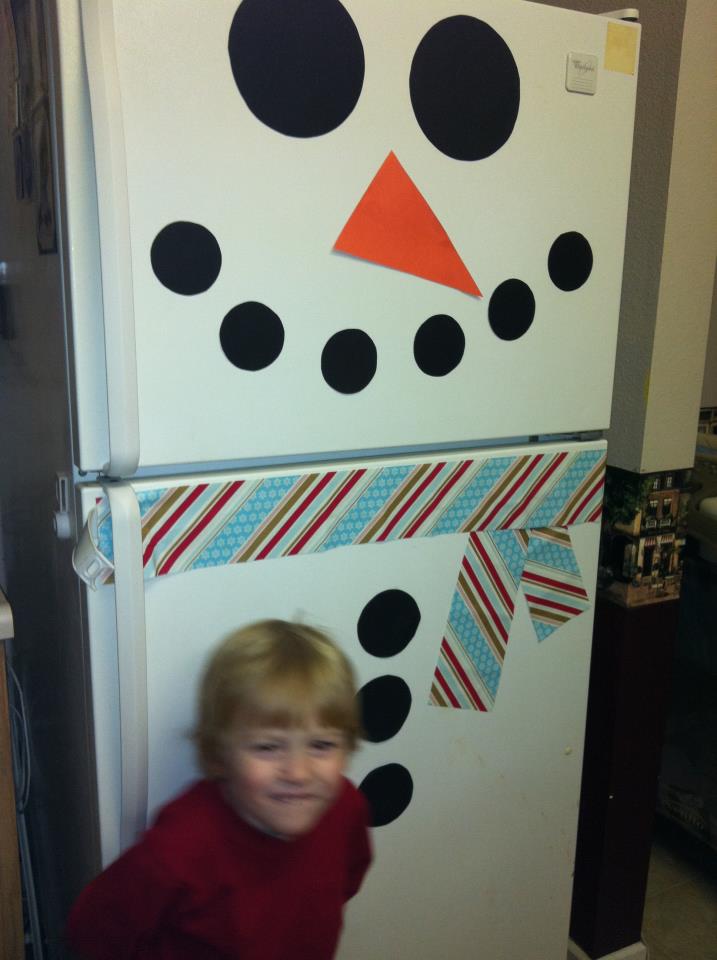 Handmade by CJ: Snowman Fridge