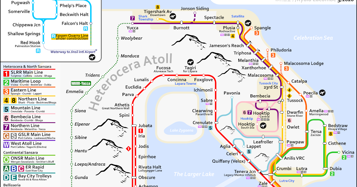 Echt Virtuell: Neue Karte zu den SLRR-Strecken auf dem Mainland