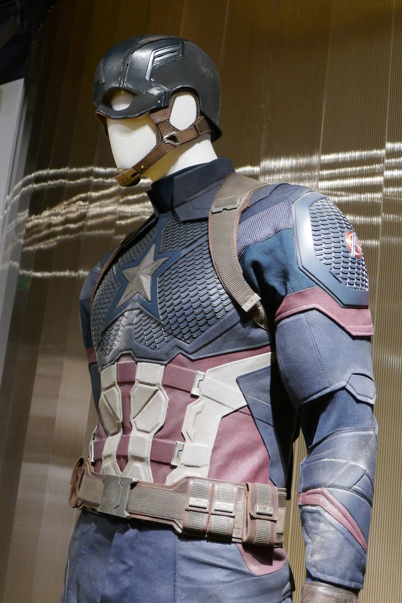 Hollywood Movie Costumes and Props: Captain America costumes from Avengers: Endgame on display ...