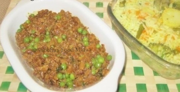 Shobha's Food Mazaa: VEGETABLE KEEMA