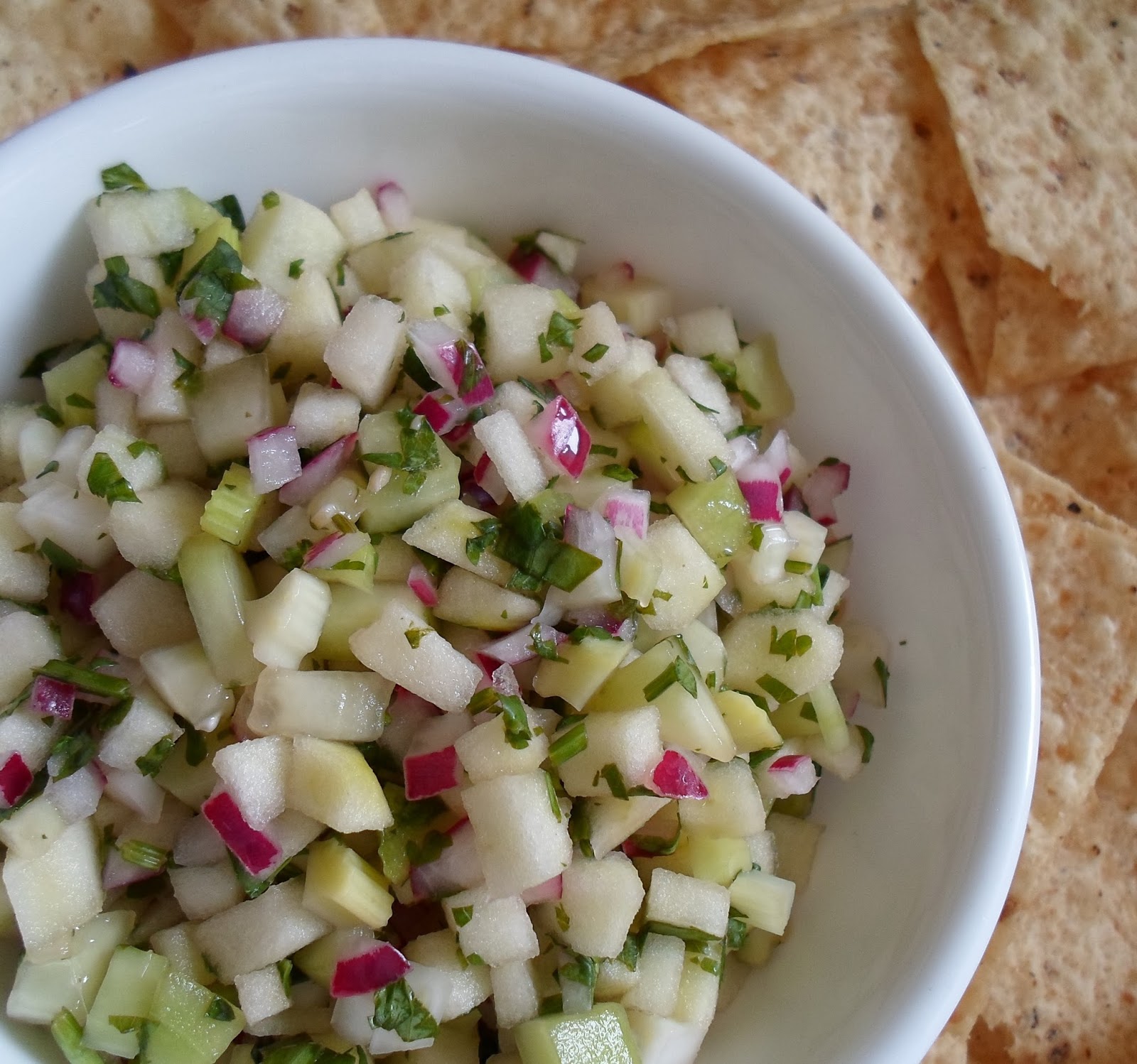 Happier Than A Pig In Mud: Green Apple Salsa