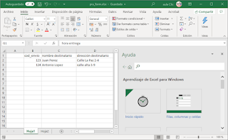 FORMA DE AYUDA EN EXCEL