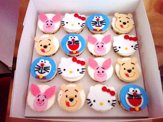 Eunice Home Bake (Klang): Mix character cupcakes