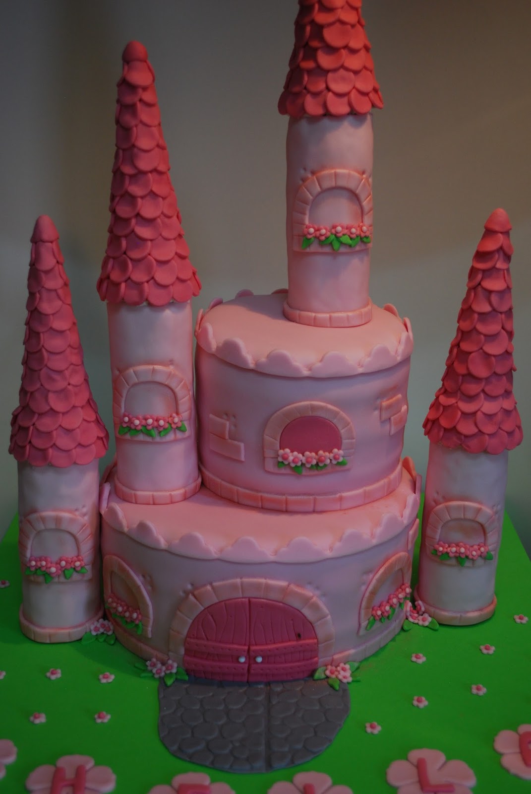 baby sugar: Tarta Castillo de Princesa Rosa