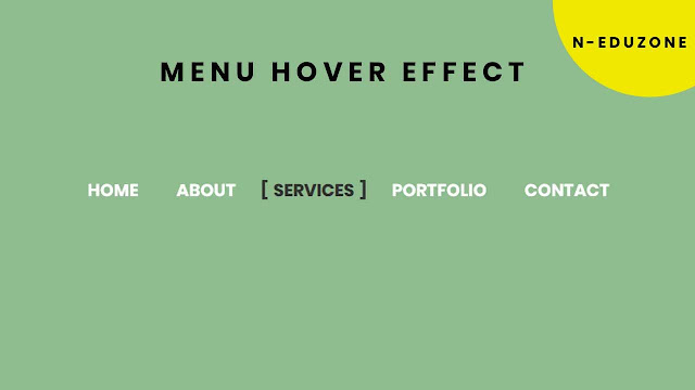 Css Cool Menu Hover Effect Using Html5 And Css3 Web Desing And Animation