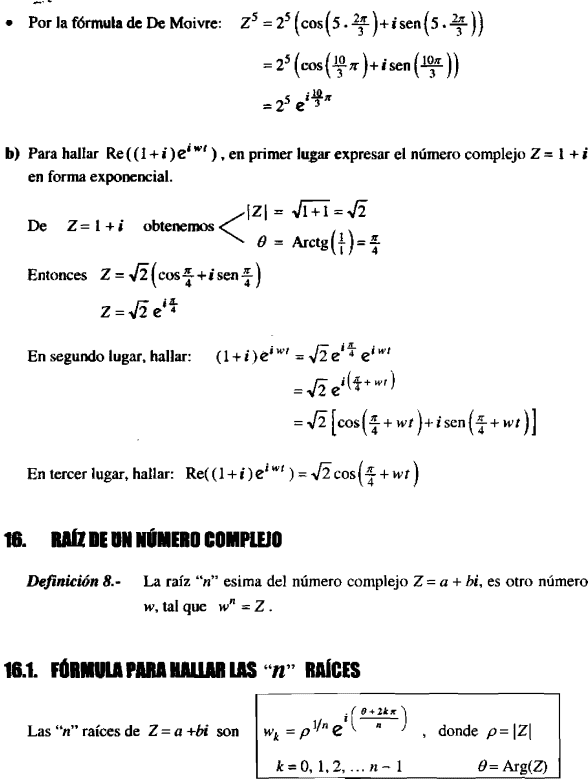 NÚMEROS COMPLEJOS EJERCICIOS Y PROBLEMAS RESUELTOS DE MATEMATICAS DE ...