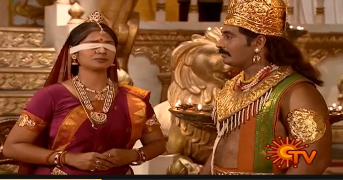 Sun TV Mahabharatham : 128. Gandhari's Blessings — Let the Righteous Be ...