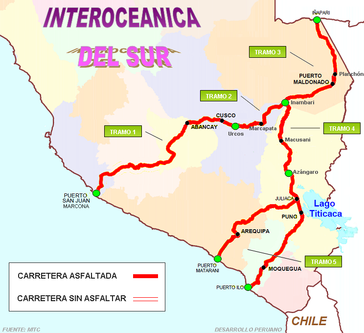 INFRAESTRUCTURA PERUANA: Carretera Interoceánica del Sur
