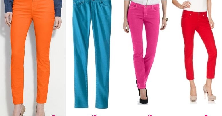 Small 4 Style: Look Du Jour: Colored Jeans