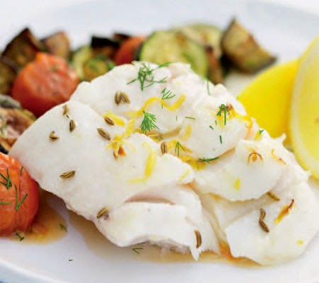 Fish with zucchini, eggplant, and tomatoes recipe -Taste USA