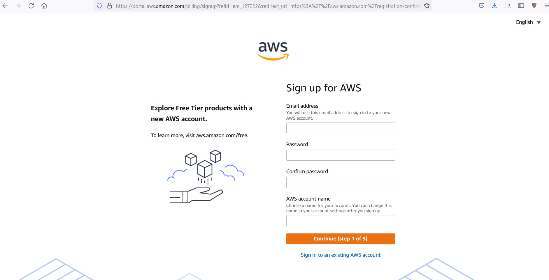 My Network Lab: Creating AWS Free Tier Account